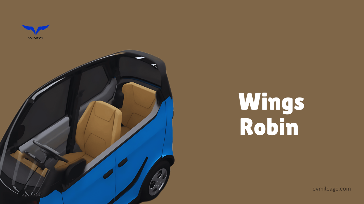 Wings EV Robin is India's first micro electric car
